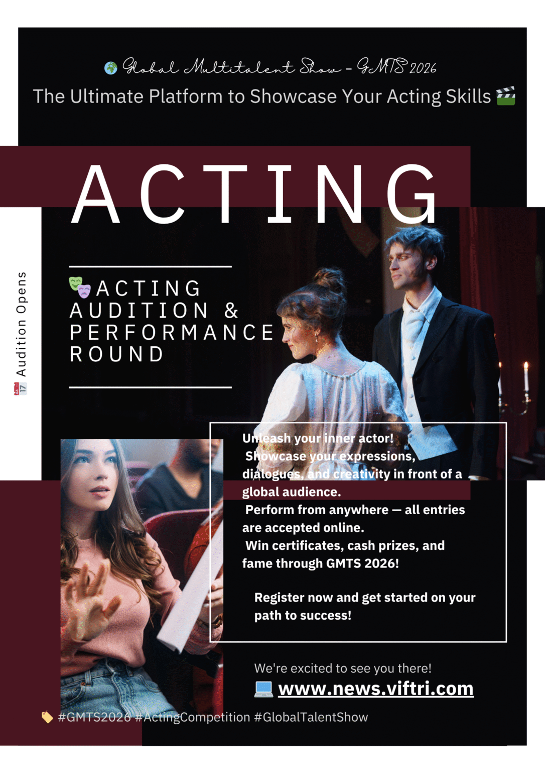 Acting | 🎭 Global Acting Audition 2026 – GMTS | 🎬 International Acting ...
